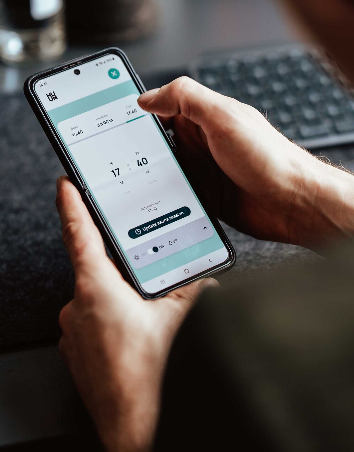 Heat your sauna comfortably with HUUM mobile app - HUUM